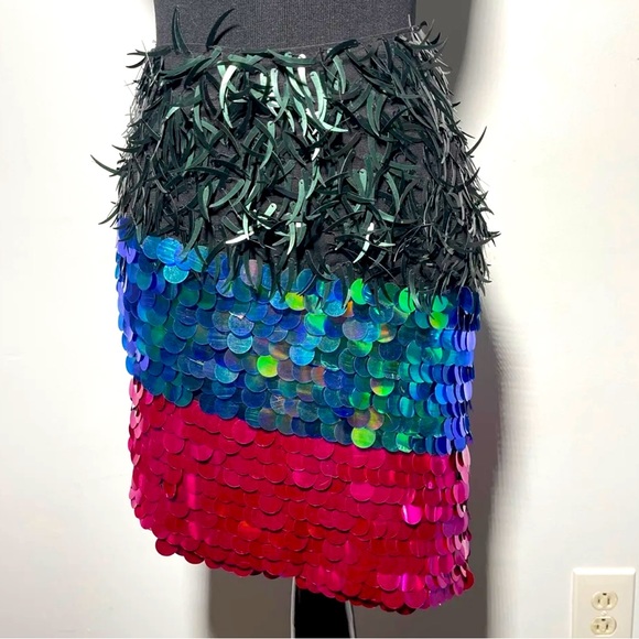Skirts | Multi Color Sequin Mini Skirt | Poshmark